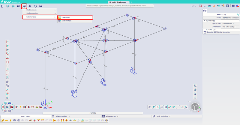 SCIA Engineer BIM link for steel connection design (EN) | IDEA StatiCa